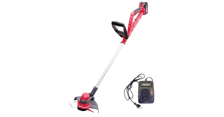 Trimmer electric, pentru iarba, cu acumulator, 20 V, 4 Ah, Li-ion, 24 ...