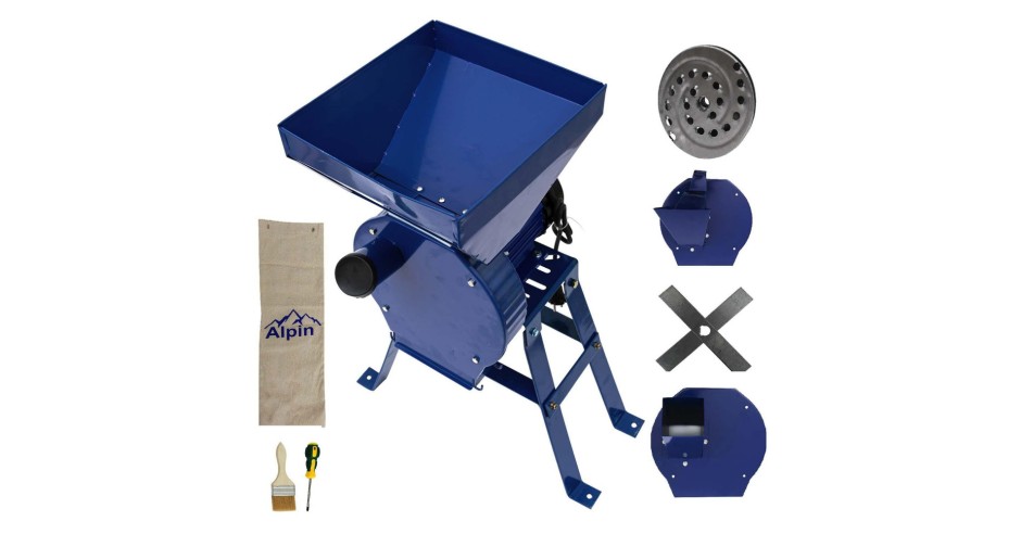 Set Moara cereale, stiuleti, lucerna si legume (4 in 1), Alpin Profi, 3 ...
