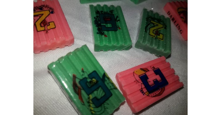 RADIERA-GUMA DE STERS VECHE,LOT DE 10 rRADIERE VECHI SIGILATE ...