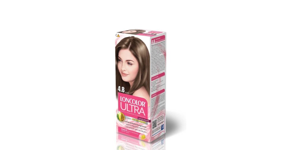 Vopsea de Par Permanenta LONCOLOR Ultra 4.8, 100 ml, Aluna, Vopsea de ...