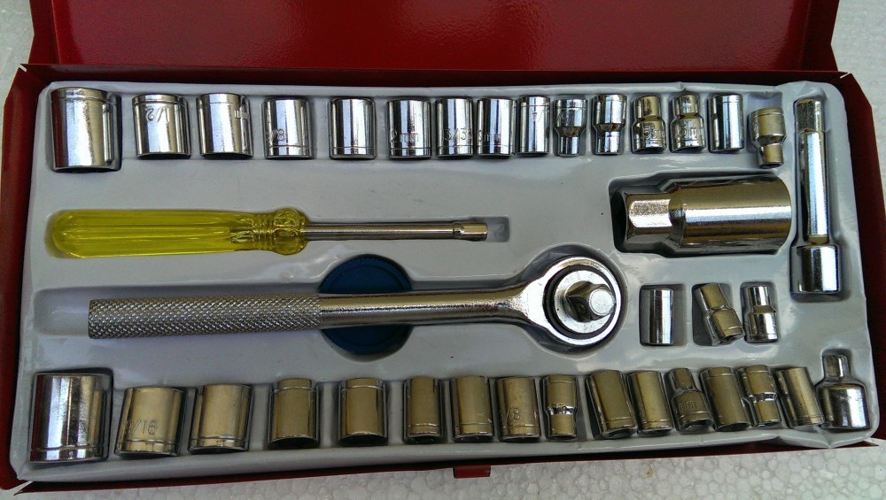 Trusa de Chei Tubulare cu Crichet 40 piese | Okazii.ro