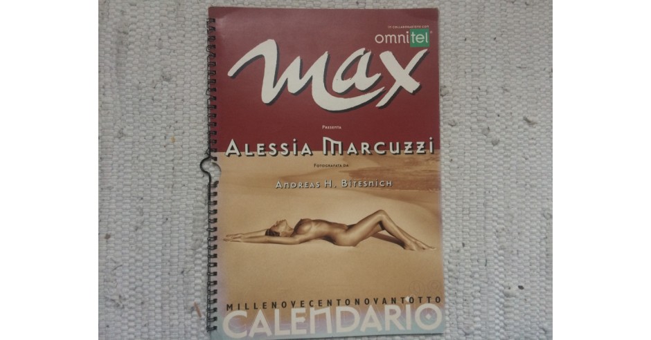 ALESSIA MARCUZZI MAX CALENDAR erotic 1998 PHOTO BY ANDREAS BITESNICH 32 ...