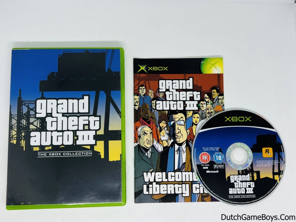 Joc Xbox classic GTA 3 III Grand Theft Auto complet de colectie ...