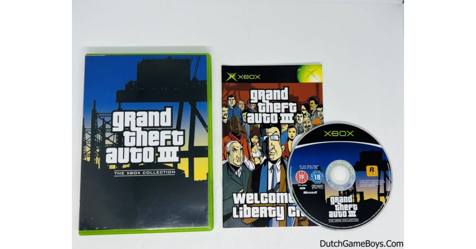 Joc Xbox classic GTA 3 III Grand Theft Auto complet de colectie ...