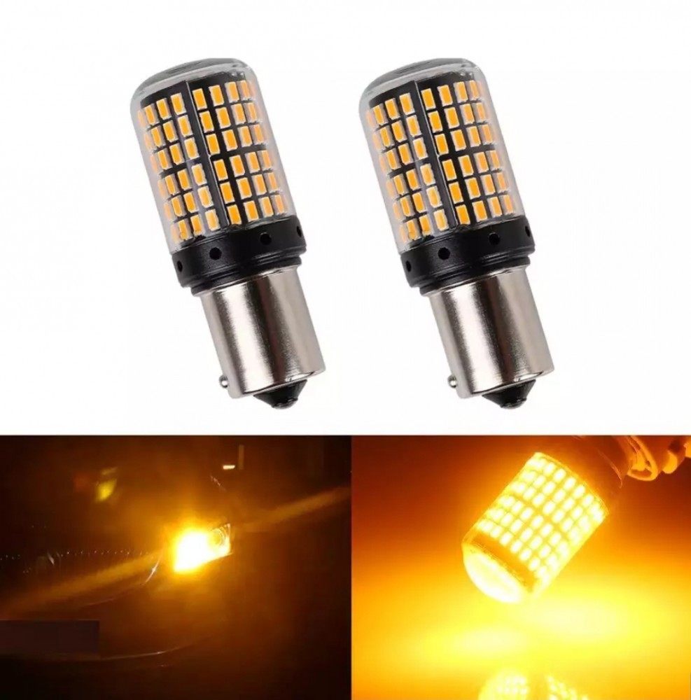 Set becuri Led semnalizare PY21W Canbus Portocalii cele mai puternice ...