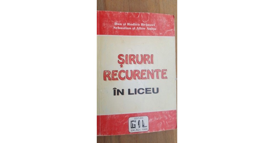 Siruri recurente in liceu- Dan si Rodica Branzei | arhiva Okazii.ro