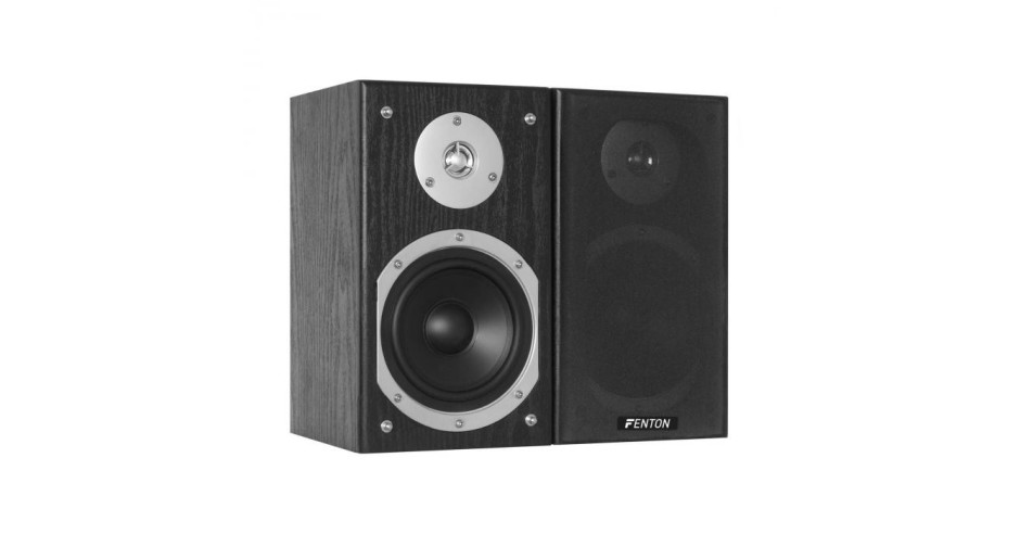 Fenton SHFB55B, 140 W, pereche de boxe HiFi pasive de raft, negre ...