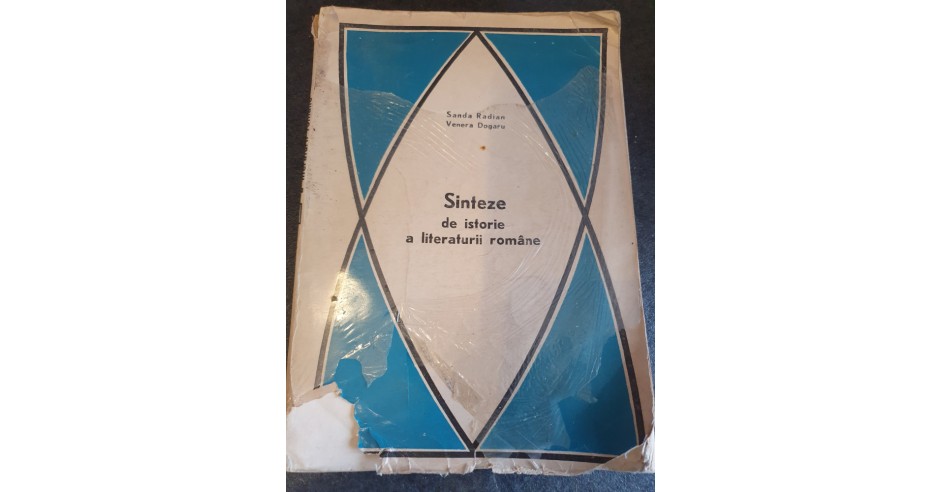 SINTEZE DE ISTORIE A LITERATURII ROMANE - SANDA RADIAN, VENERA DOGARU ...