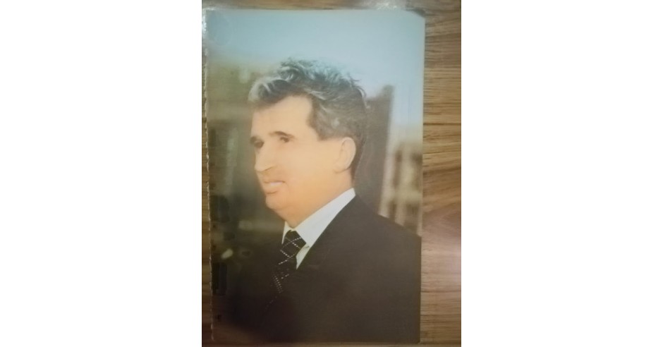 1974 Afis portret Nicolae Ceausescu comunism propaganda epoca de aur ...