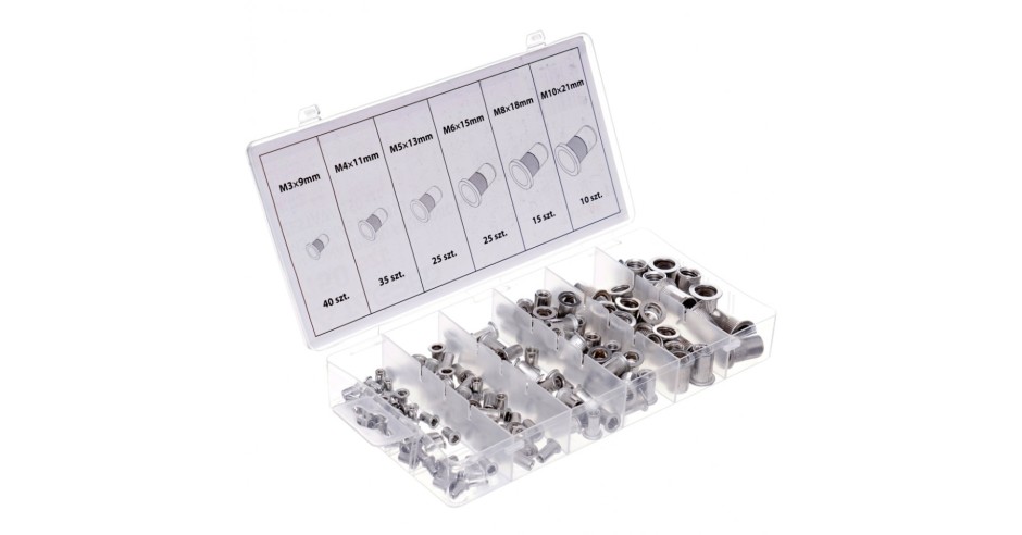 Piulite nituri din aluminiu M3 M4 M5 M6 M8 M10 150 buc. TA4095 | arhiva ...