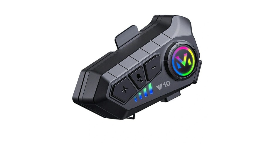 Intercom Casca Moto Bluetooth 5.3, 1000mAh, Reducere Zgomot, IPX6 ...