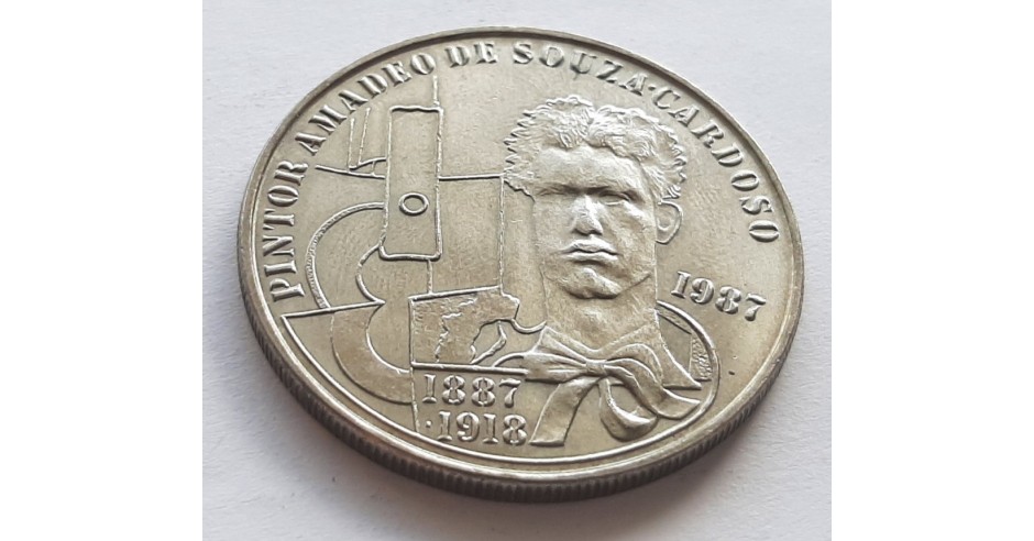 99. Moneda Portugalia 100 escudos 1987 (Amadeo De Souza Cardoso ...