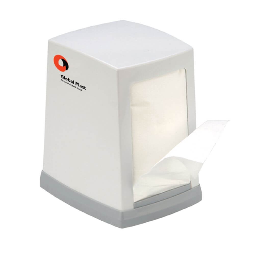 Dispenser Servetele de Masa, 150x105x135 mm, Plastic ABS, Culoare Alba ...