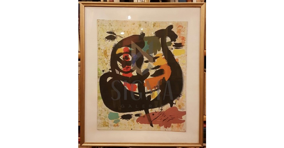 TABLOU, LIDIA MIHAESCU, COMPOZITIE ABSTRACTA, U/C | arhiva Okazii.ro