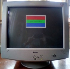 Monitor color CRT Dell, 17 inch, model E772p, cablu VGA incorporat ...
