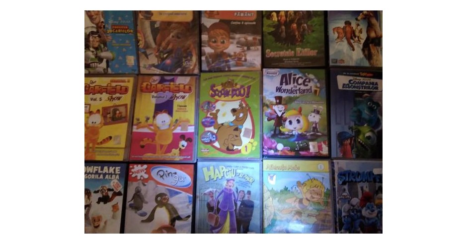 filme desene animate dvd Toy story , Ice age , Strumfi, Alice, Maya etc ...