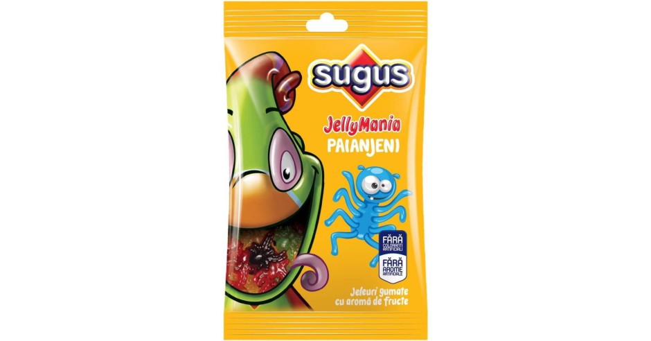 Jeleuri Sugus JellyMania Paianjeni, Fructe, 75 g, Jeleuri Gumate Sugus ...