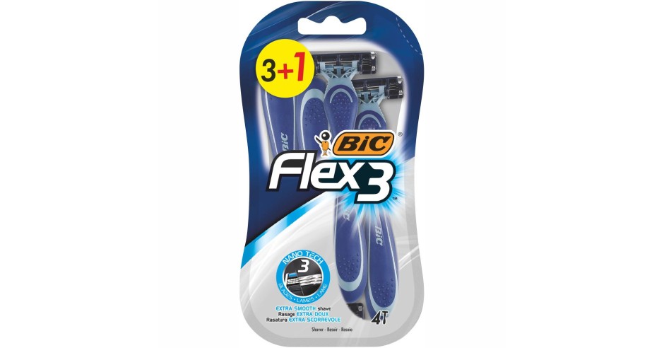 Set 4 Aparate De Ras Bic Flex 3 Cu 3 Lame, Lame De Barbierit, Lame ...
