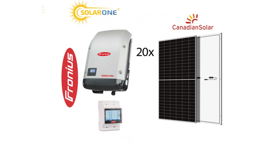 Kit sistem fotovoltaic 8,2 kW trifazat, invertor Fronius si 20 panouri ...
