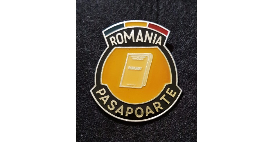 Insigna Romania / serviciul pasapoarte / ministerul de interne | Okazii.ro