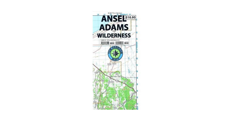 Ansel Adams Wilderness Trail Map: Shaded-Relief Topo Map | arhiva Okazii.ro