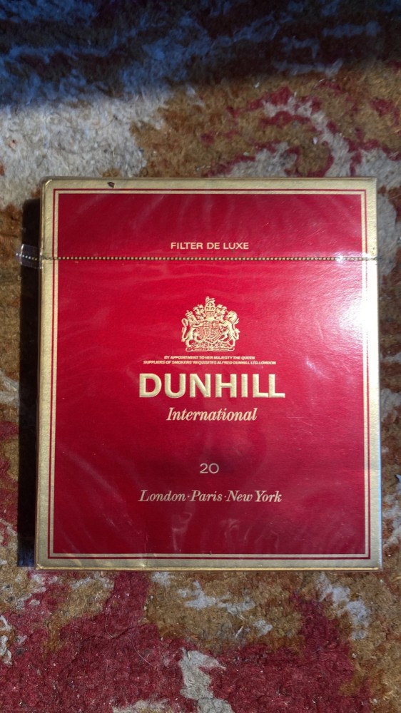DUNHILL, PACHET DE TIGARI DE COLECTIE, ANII *80 , SIGILAT | arhiva ...