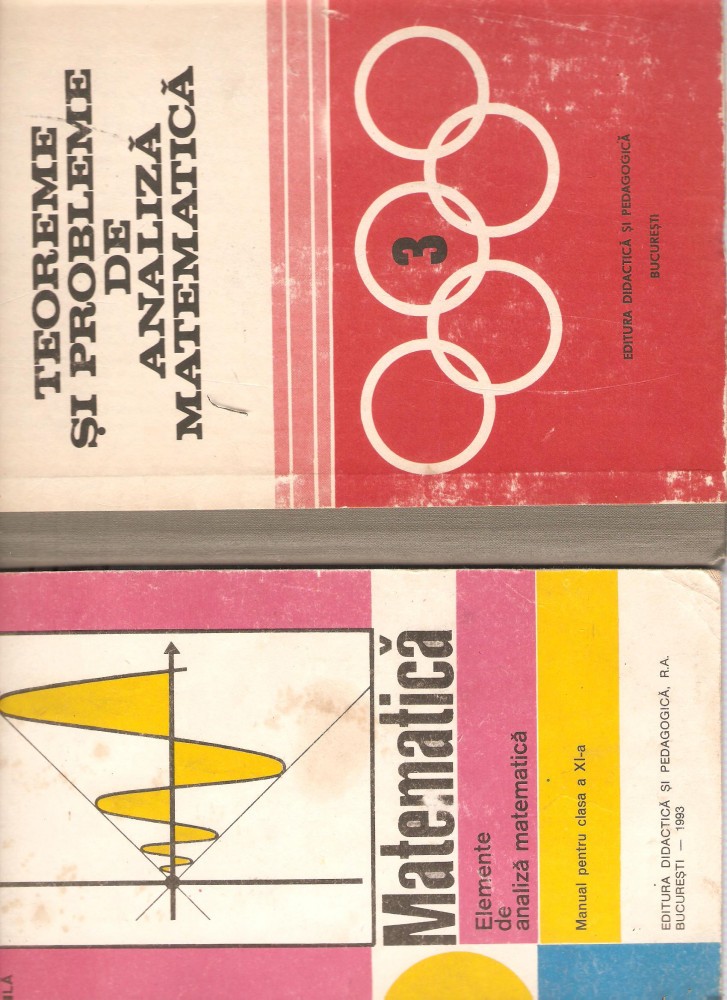 Analiza matematica 12 carti Matematici clasice si moderne | arhiva ...