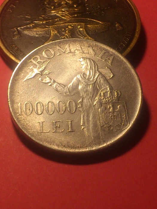 100000 100.000 o ( una ) suta mii lei 1946 ,stare UNC BU luciu ( MS63 ...