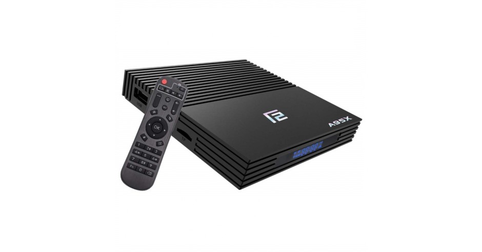 Mini PC TV Box A95X F2, 4K, 4GB RAM, 32GB, Telecomanda, Android 9, HDMI ...