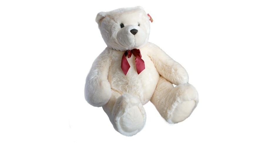 Urs de plus Harry alb 120 cm | arhiva Okazii.ro