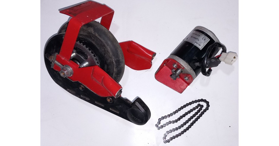 Motor trotineta, scuter- MY6812B 24V , pinion, lant, roată plastic ...