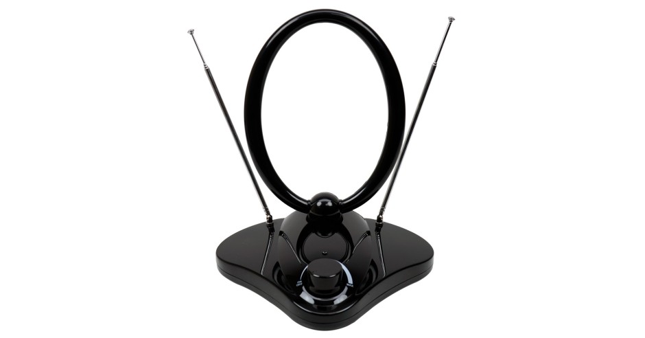 Resigilat : Antena TV PNI D820 30dB DVB-T2 FM/VHF/UHF de interior ...