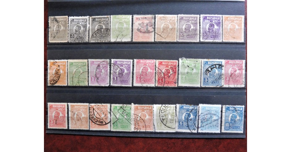 Romania 1920-1925 LP 72 REGELE FERDINAND-UZUALE -Bust mic, Stampilate ...