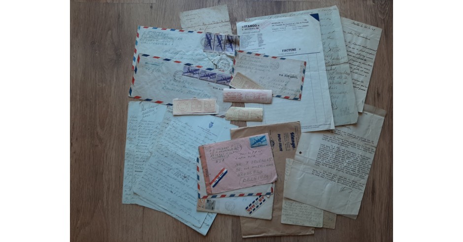 Acte documente scrisori plicuri facturi timbre vechi anii 30-40 Belgia ...