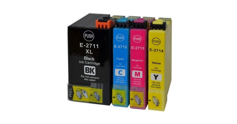 Set 4 cartuse imprimanta Epson T2711 T2712 T2712 T2714 compatibile ...
