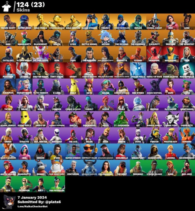 Cont fortnite, 124 skins , travis scott , Discord: paulpopa_1144 OFERTA ...