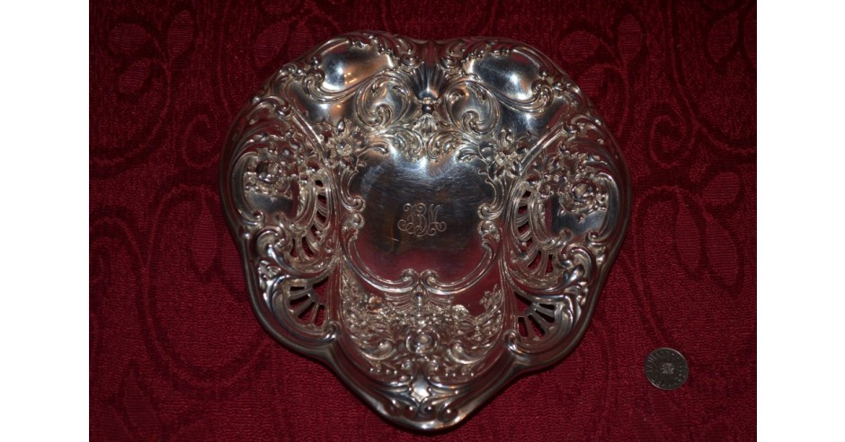 FRUCTIERA ARGINT 925 - GORHAM - Vas - Rococo - Vintage - 170g ...