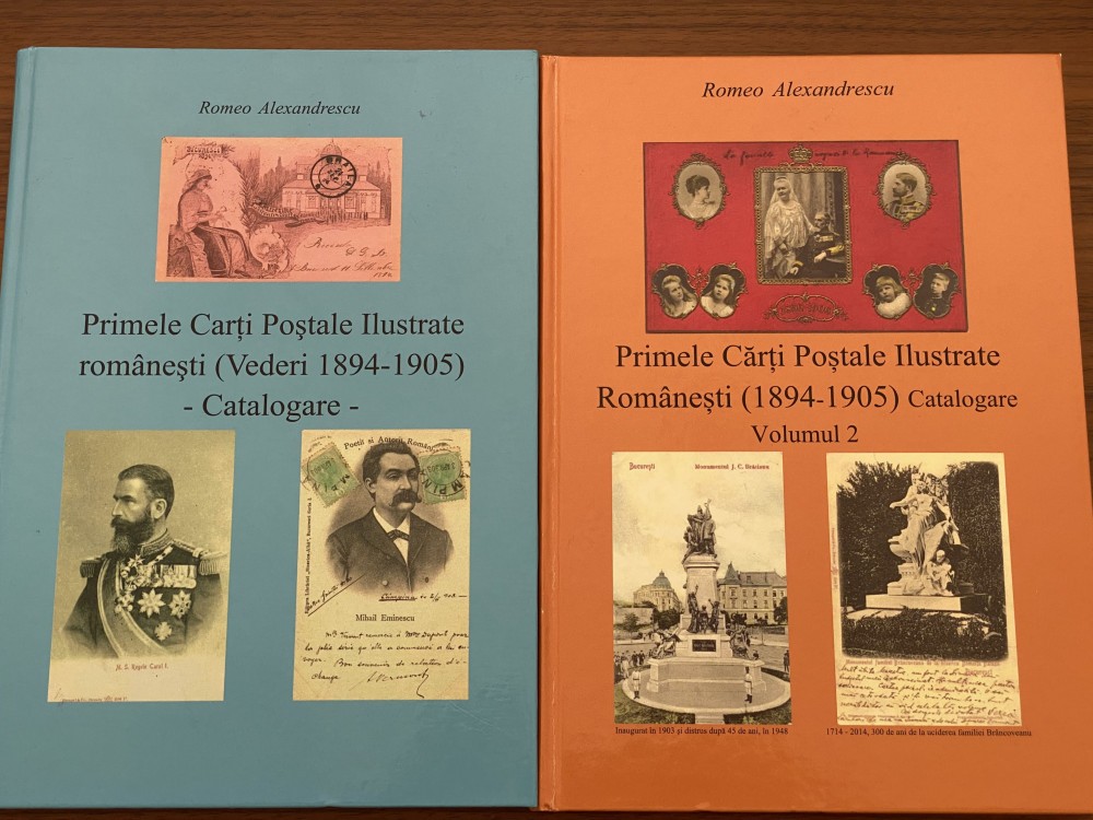 Primele carti postale ilustrate romanesti vechi 1894-1905 2 vol ...