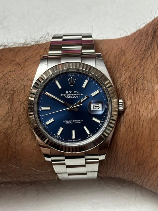 CEAS ROLEX DATEJUST 41 - Ref. 126334 - Cal. 3235 - Blue Dial - Gold ...