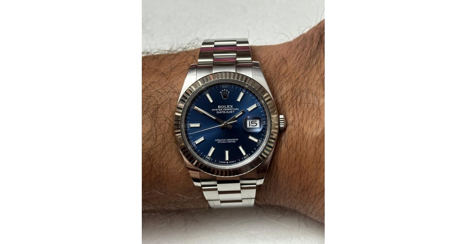 CEAS ROLEX DATEJUST 41 - Ref. 126334 - Cal. 3235 - Blue Dial - Gold ...