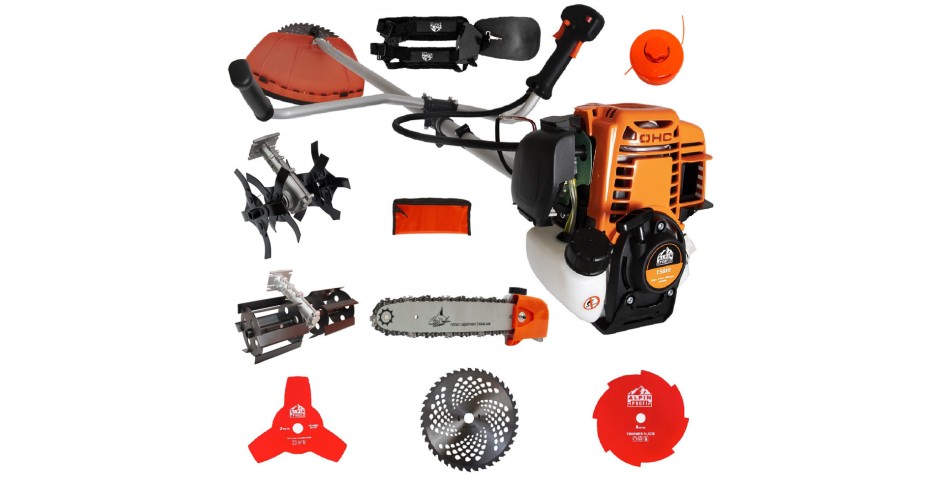 Set Motocoasa Alpin Profi 5600, Motor 4 Timpi, 7Cp + 3 x Cap prasitoare ...