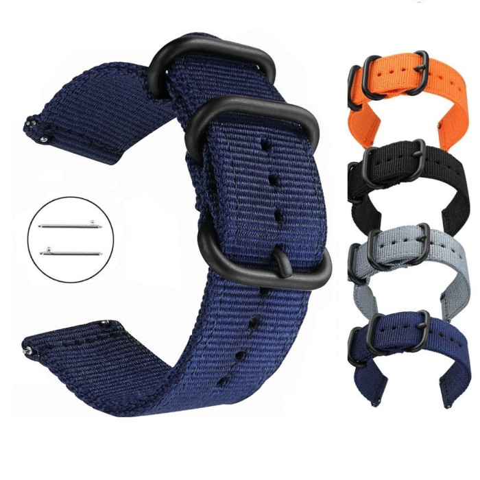 Curea textila 22mm ceas Samsung Galaxy Watch 46mm Gear S3 Huawei Watch ...