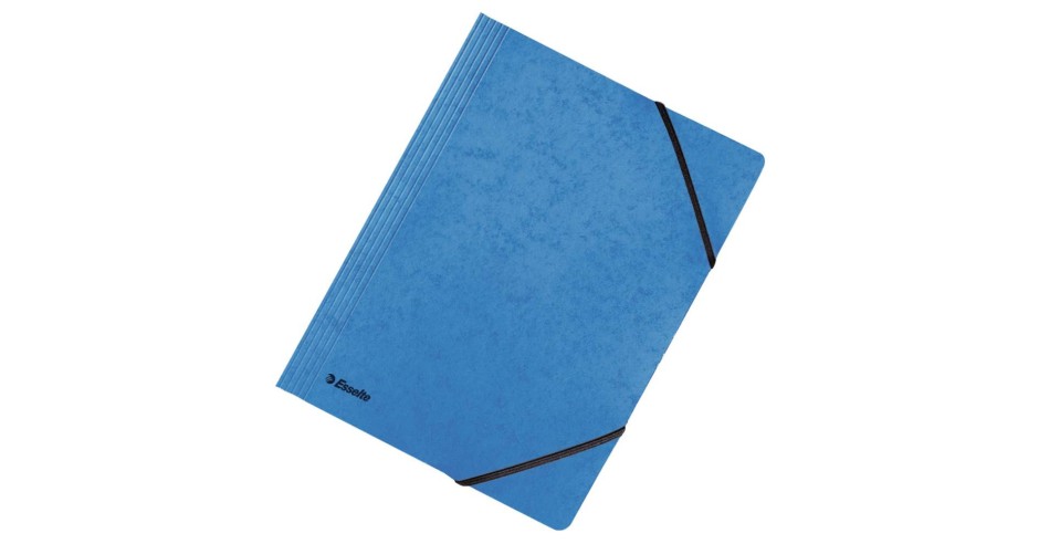 Mapa A4 din Carton cu Elastic Esselte Lux, Albastra, Mapa Carton, Mape ...