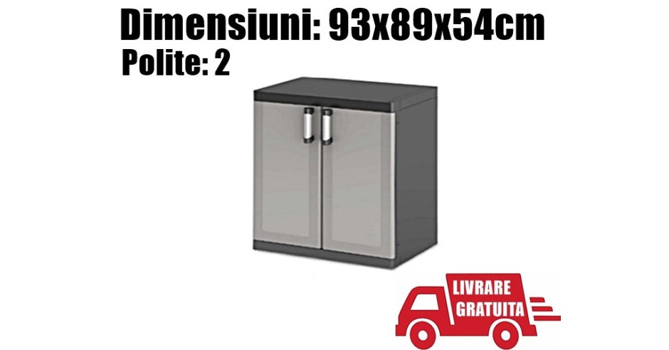 Dulap Vestiar Cabinet Depozitare Plastic Service Demontatbil 93 x 89 x ...