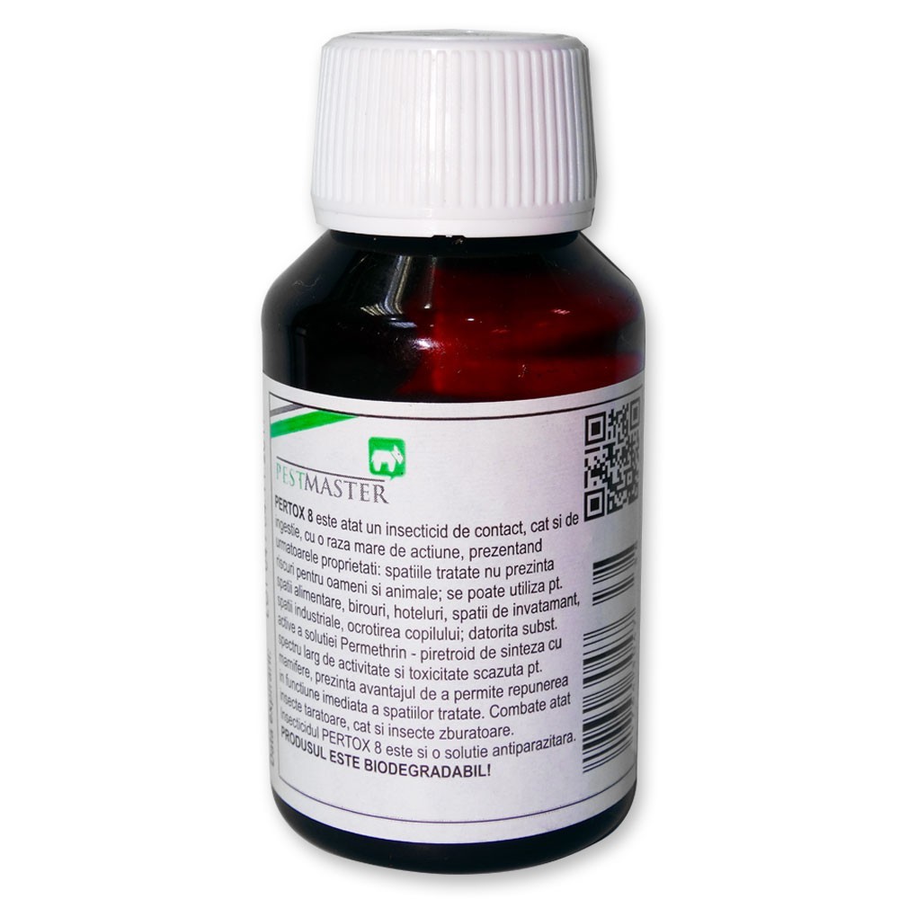 Solutie anti gandaci, muste, tantari, purici, capuse - Pertox 8 - 100 ...