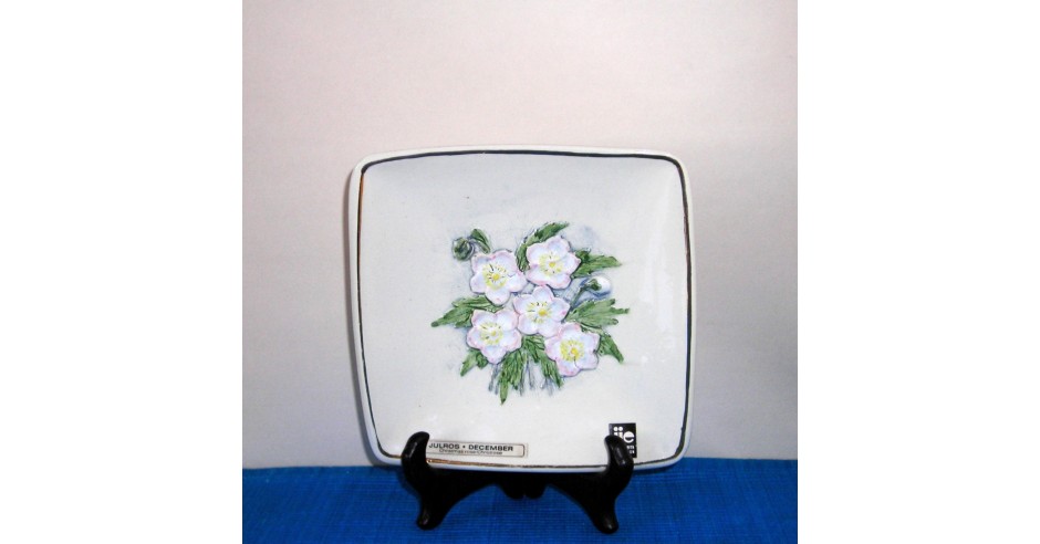 Aplica ceramica relief emailata, hand made - semnata Aimo JIE Gantofta ...