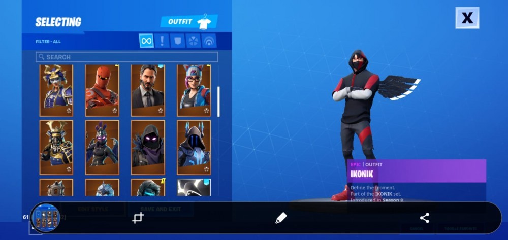 Vand Cont Fortnite | Ikonik Skin , Glow Skin, Shadows Rising Pack, etc ...