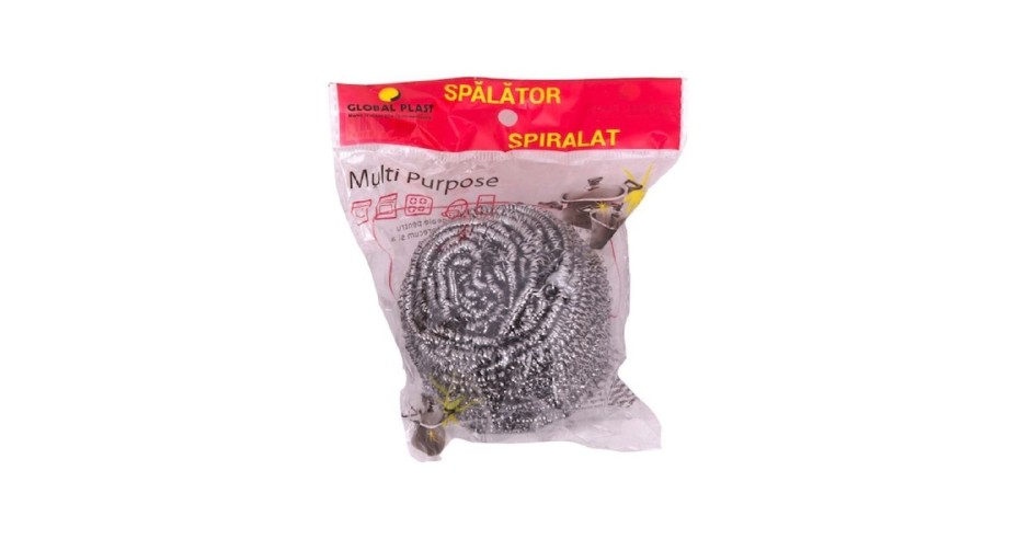 Burete din Inox Spiralat Zorex Pro, Culoare Argintie, Blister, Bureti ...