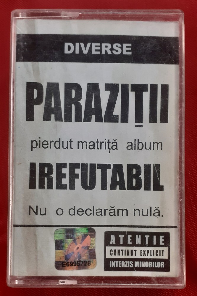 CASETA AUDIO ORIGINALA - PARAZITII - IREFUTABIL - MUZICA HIP HOP ...