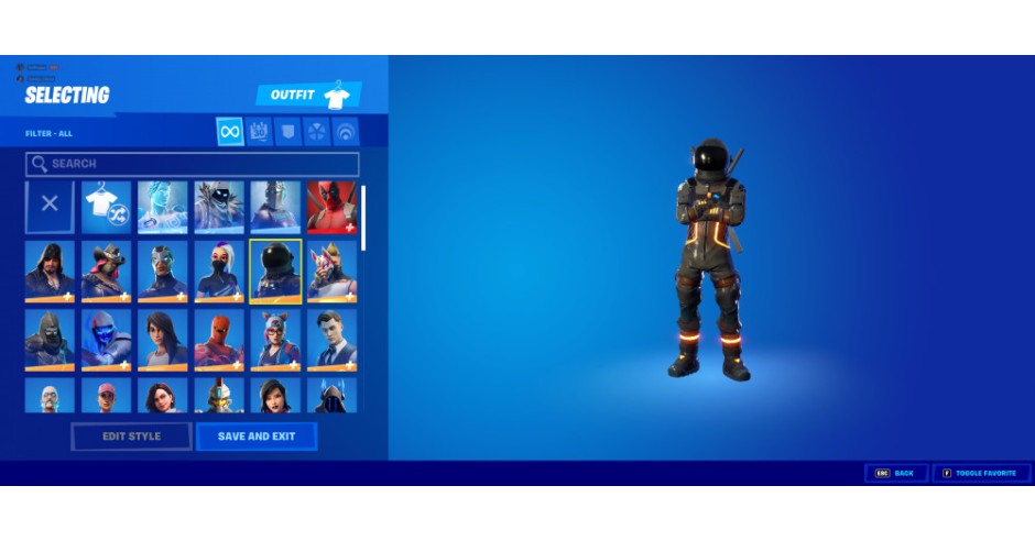Cont Fortnite og 81 de skinuri Skinuri rare sezon 3 1,150 vbucks STW ...